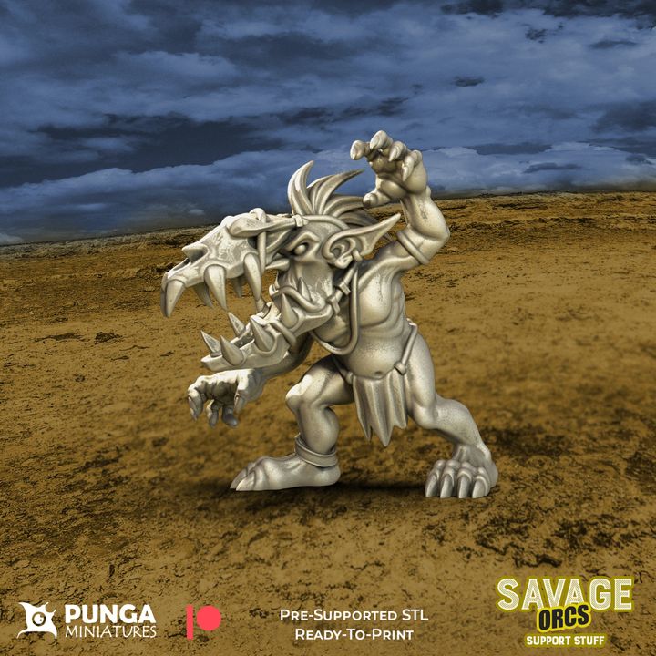 3D Printable Savage Orcs Complete Set by Punga Miniatures